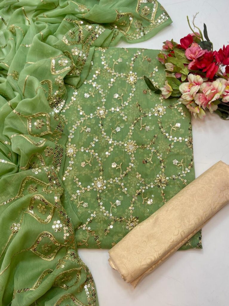Shafon Suits Pearls Work Fronts Most Demanded – iqracollection.pk